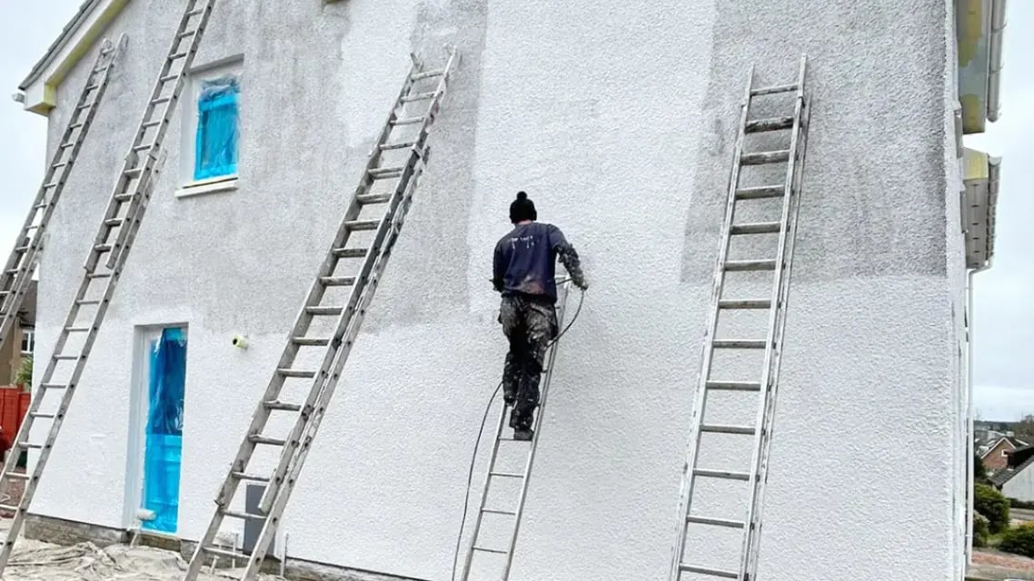 Wall Coatings Scotland | Roof Coatings Scotland | Roughcast Repair